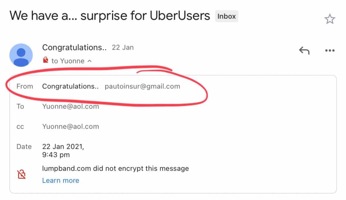Uber scams arrive in email, how to tell it's a scam – Pickr