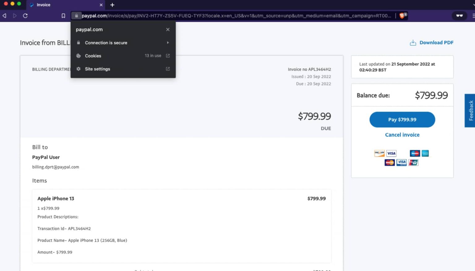 Scammers send real PayPal invoices to con you into calling, how to know ...